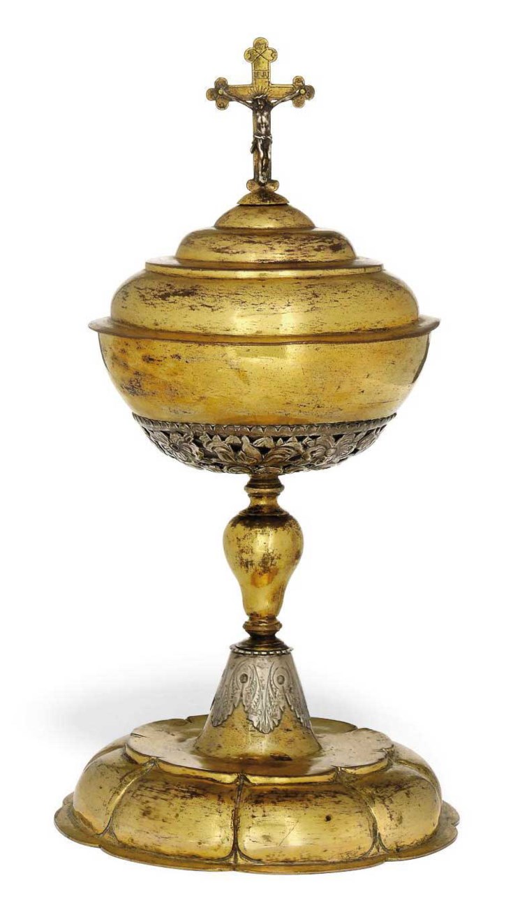 A CONTINENTAL GILT-COPPER CHALICE AND COVER , LATE 17TH CENTURY ...