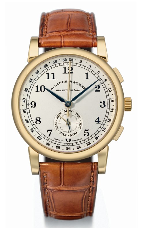 A. Lange & Söhne. A very fine and rare 18K gold limited edition ...