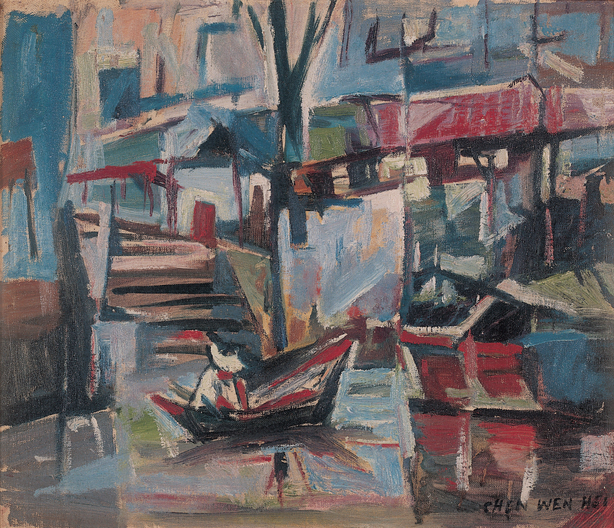 CHEN WEN HSI (China 1906-Singapore 1991) , By the river | Christie's
