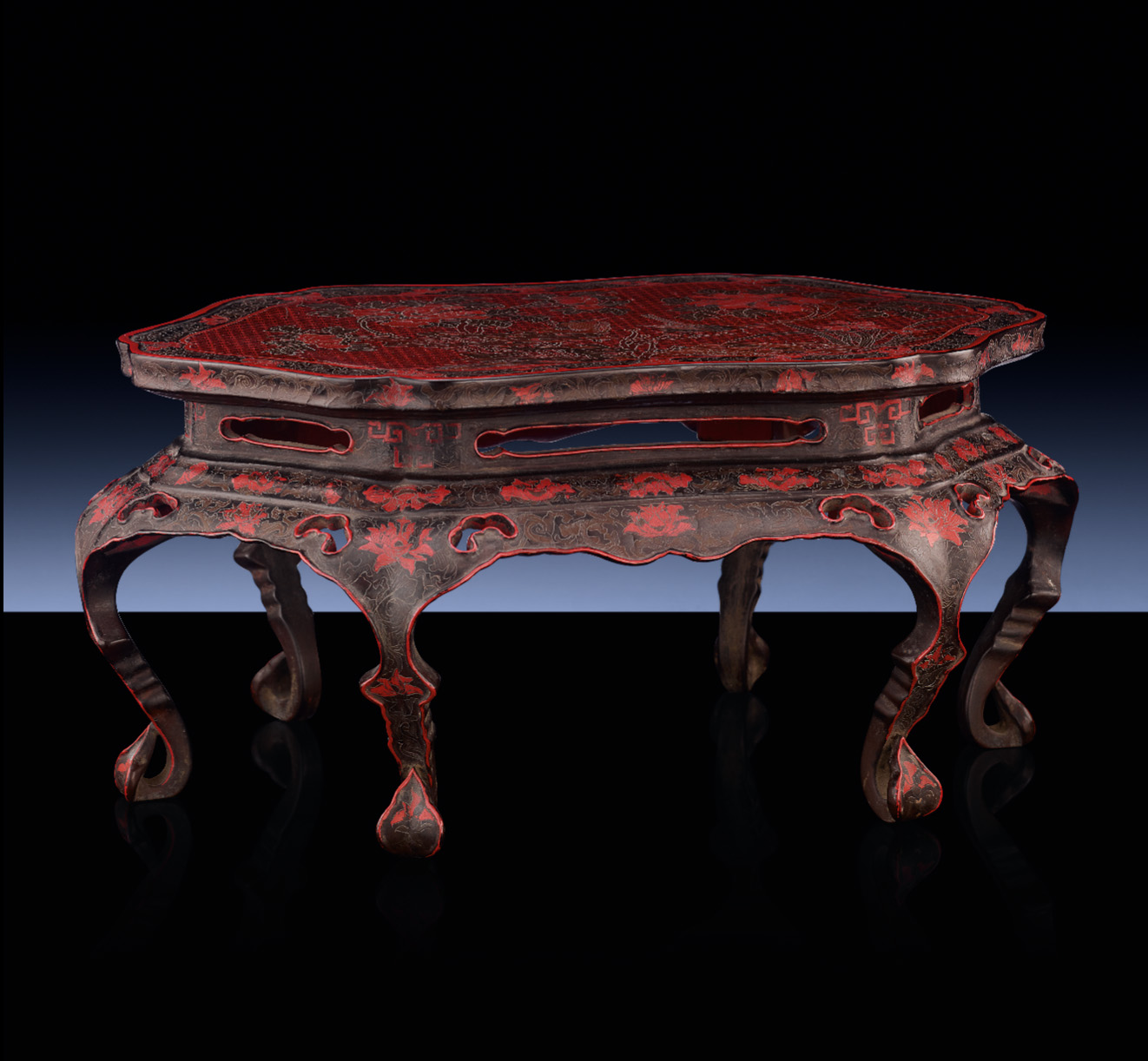 A TIANQI LACQUER LOW TABLE