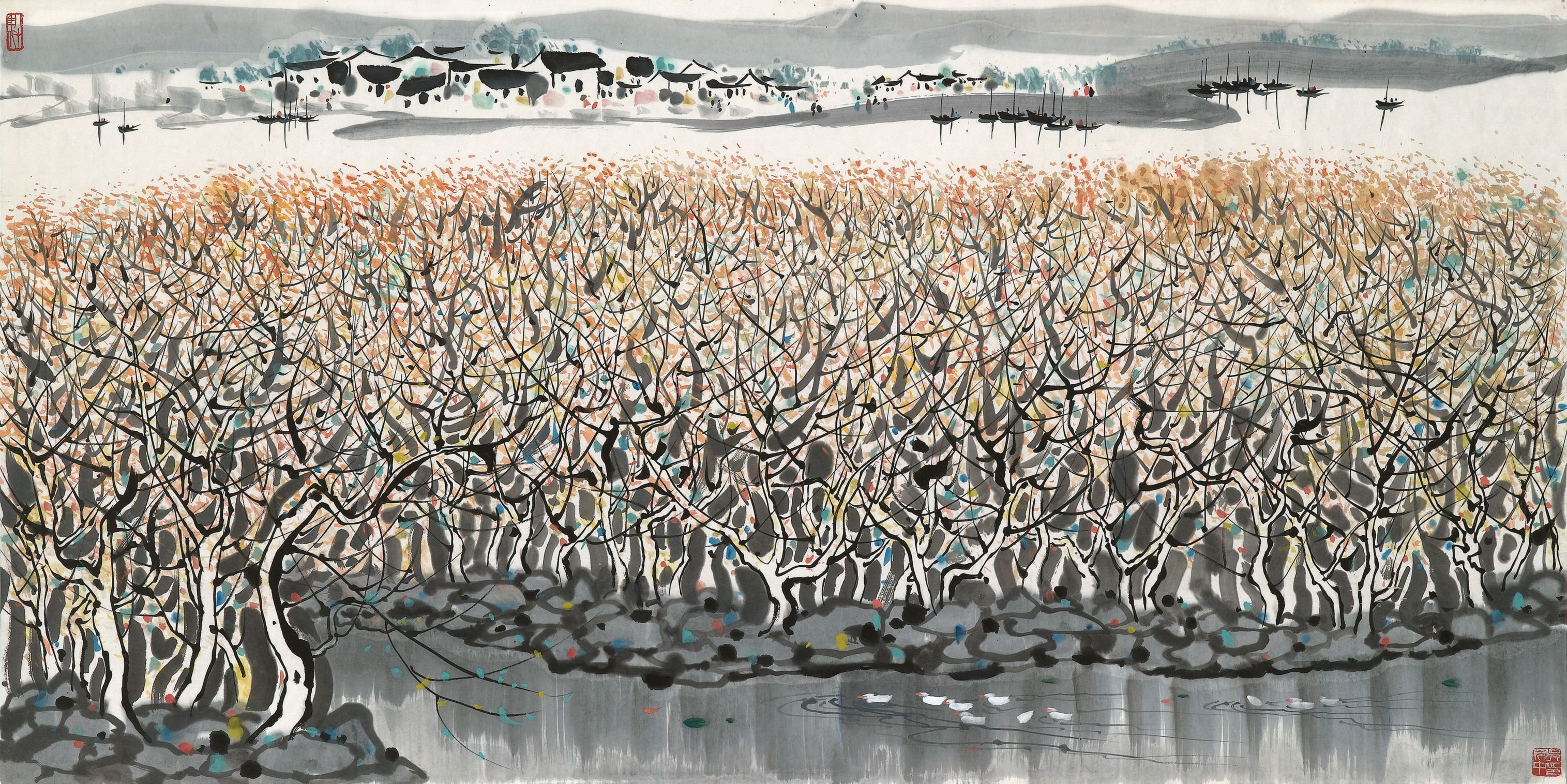 WU GUANZHONG (1919-2010) , Landscapes of the Wetland | Christie's