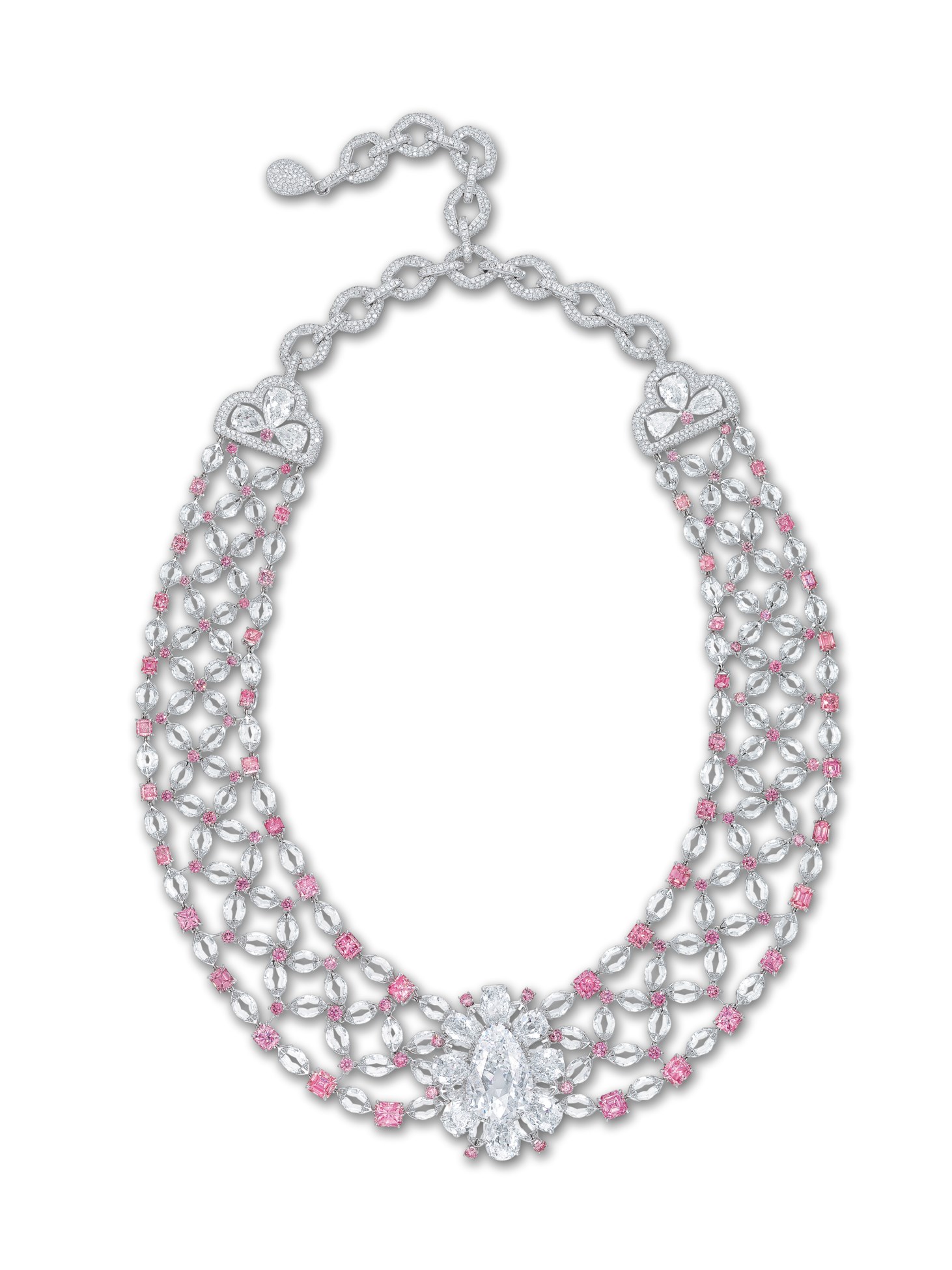 AN EXCEPTIONAL DIAMOND AND COLOURED DIAMOND NECKLACE, BY NIRAV MODI ...