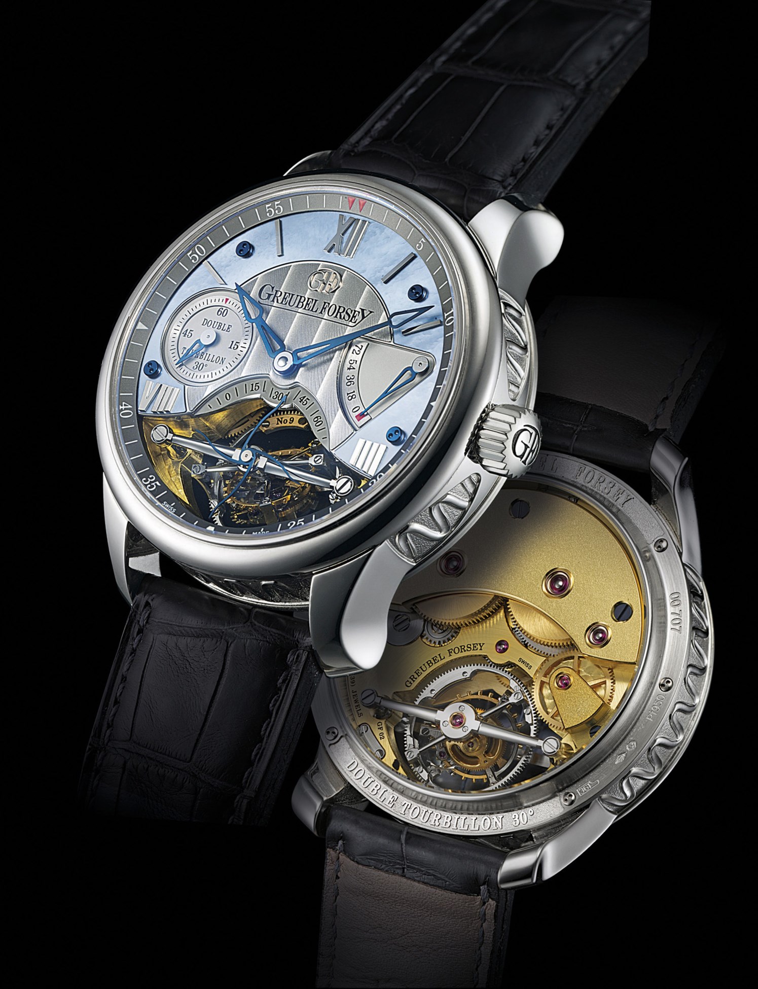 GREUBEL FORSEY, DOUBLE TOURBILLON 30XRARE AND IMPORTANT PLATINUM ...