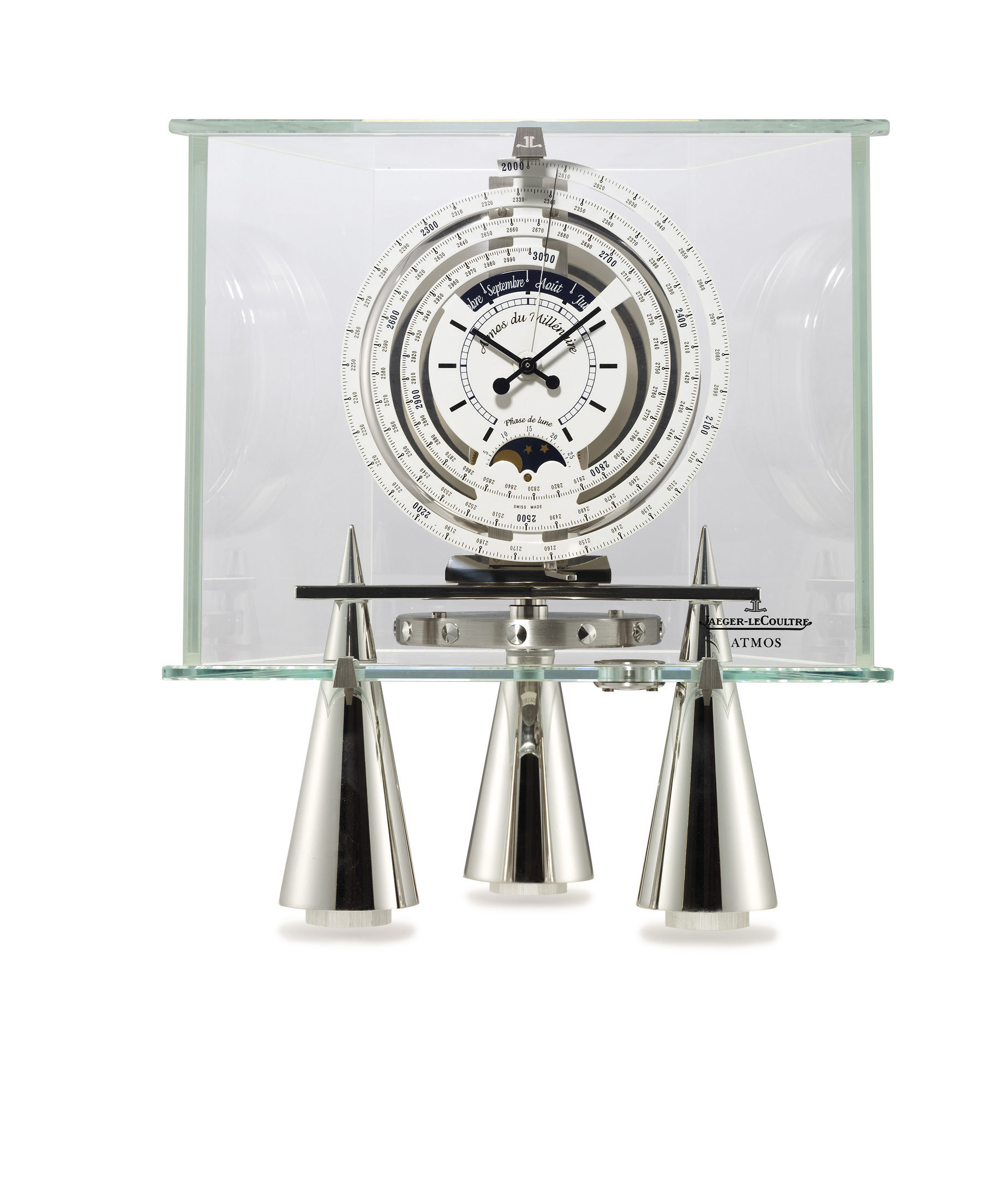 JAEGER-LECOULTRE, ATMOS DU MILLENAIRE ATLANTIS STAINLESS STEEL AND ...