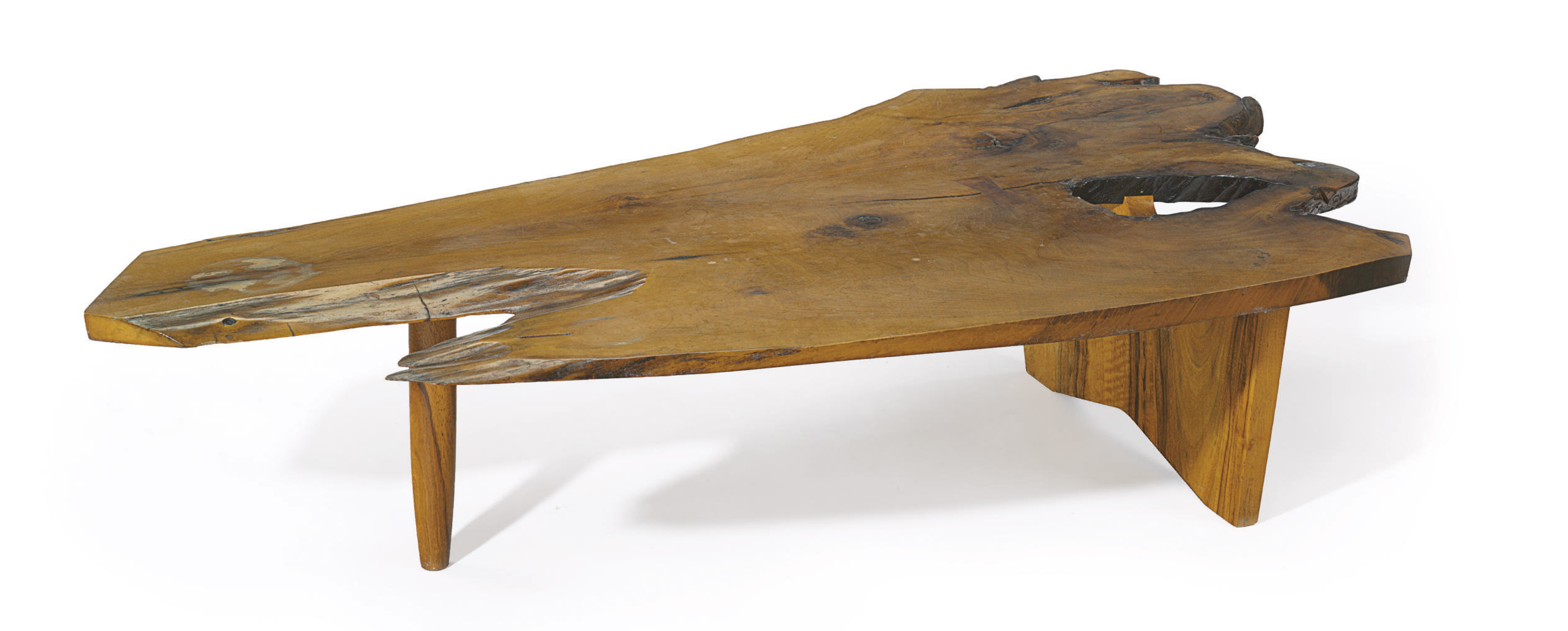 GEORGE NAKASHIMA (1905-1990) , A KENT HALL ENGLISH WALNUT, HOLLY AND ...