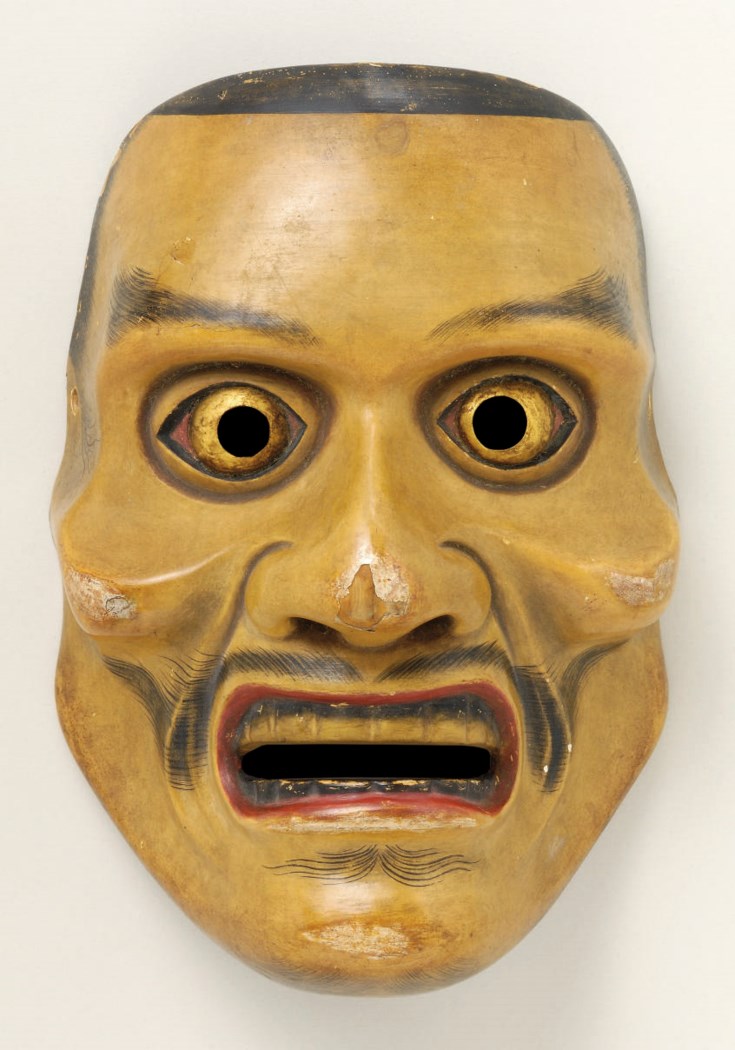 Noh Mask of Togo (Vengeful Warrior Spirit) , EDO PERIOD (17TH-18TH ...