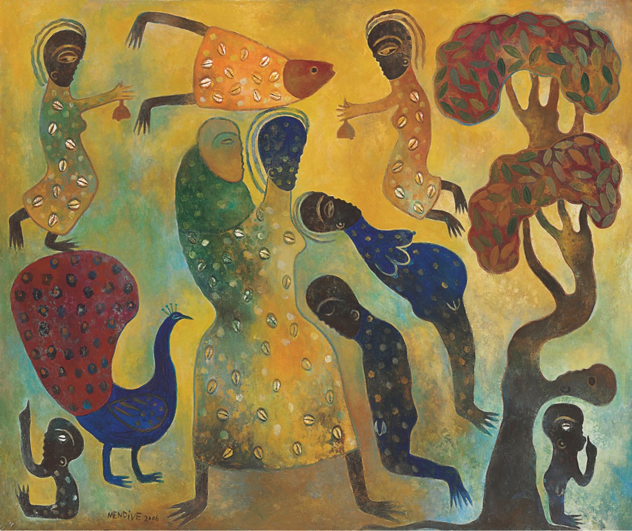 Manuel Mendive (Cuban b. 1944) , Miel | Christie's