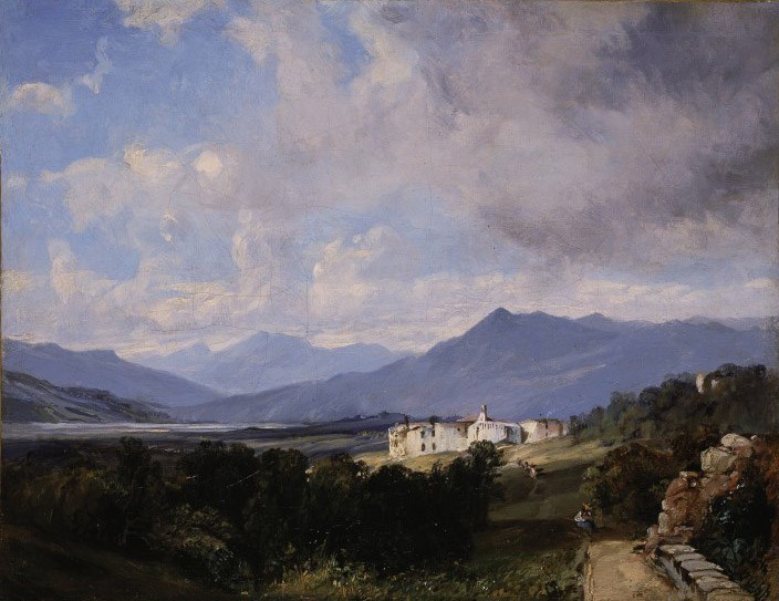 Jean Baptiste Louis Gros (French, 1793?-1870) , View of Patzcuaro ...