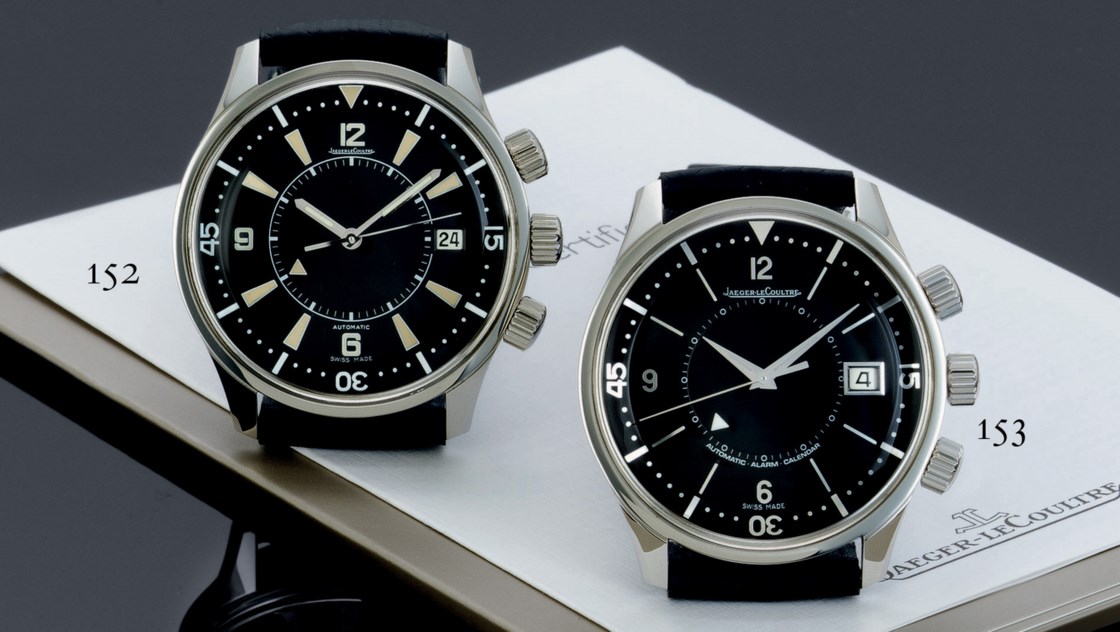 JAEGER-LECOULTRE. A LIMITED EDITION STAINLESS STEEL WRISTWATCH WITH ...