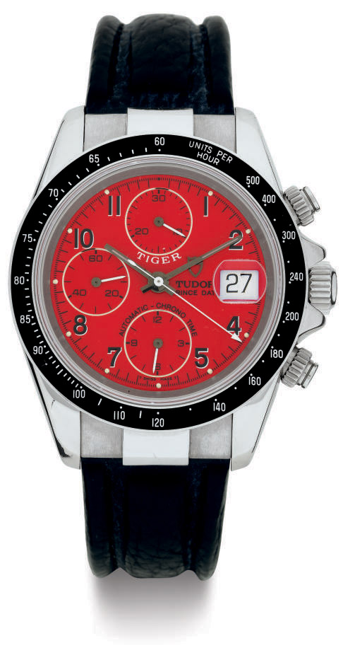 TUDOR. A STAINLESS STEEL AUTOMATIC CHRONOGRAPH WRISTWATCH WITH DATE