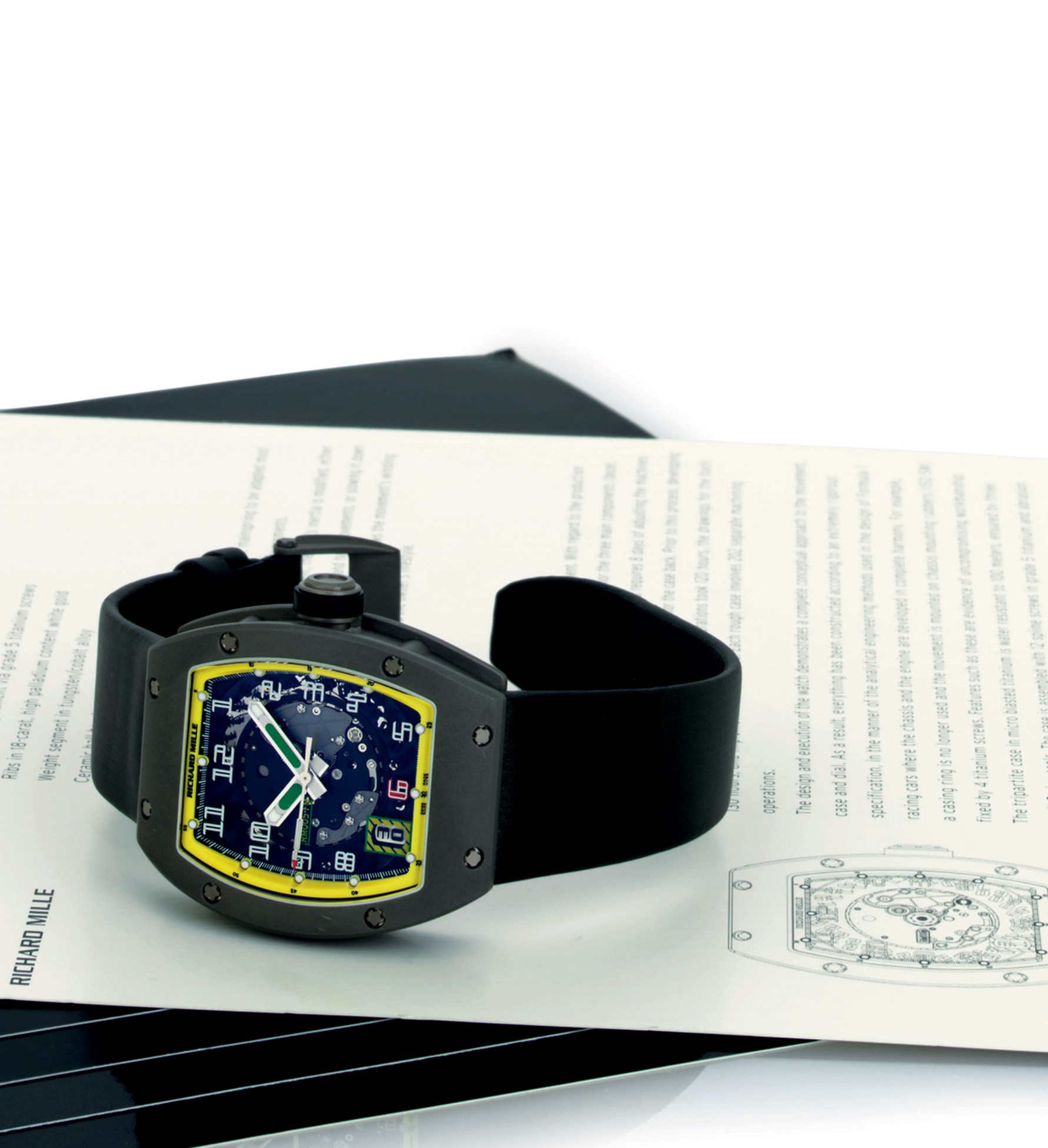 RICHARD MILLE. A FINE LIMITED EDITION TITANIUM SKELETONIZED AUTOMATIC ...