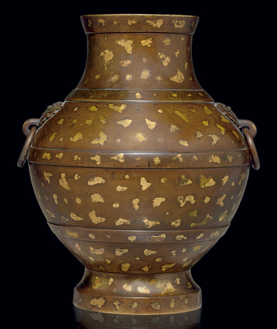 A GILT-SPLASHED BRONZE HU-FORM VASE , 18TH/19TH CENTURY | Christie's