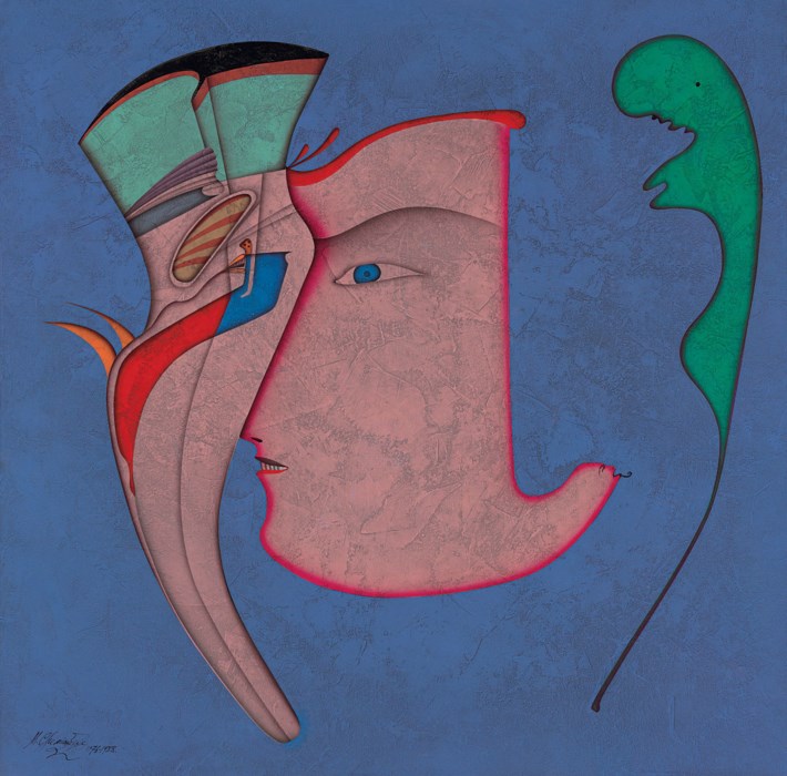 Mihail Chemiakin (b. 1943) , Metaphysical Head XIII | Christie's