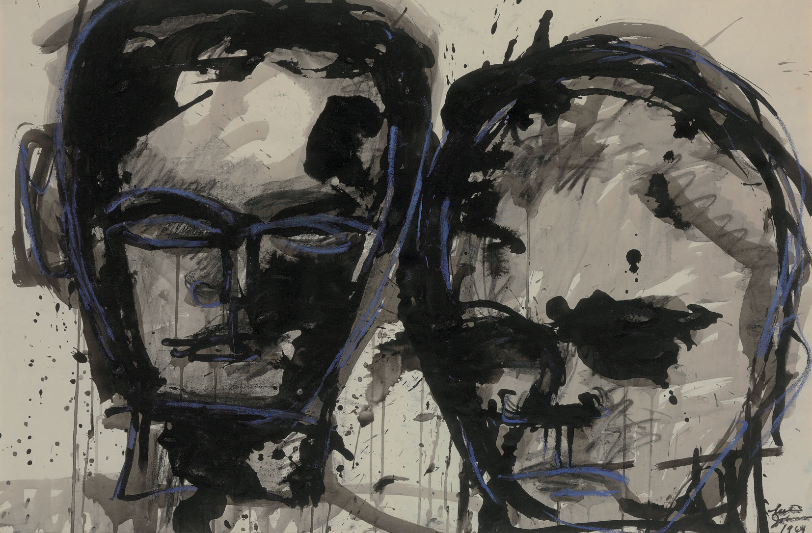 Lester F. Johnson (1919-2010) , Two Heads | Christie's