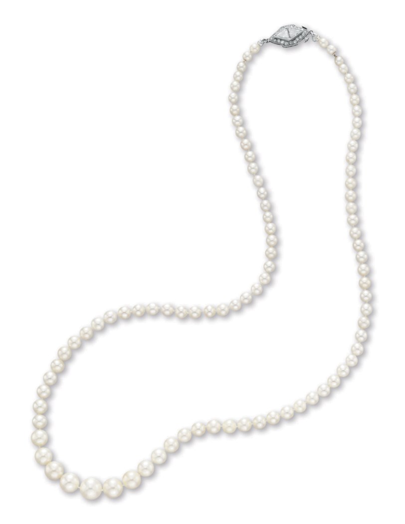 A SINGLE-STRAND PEARL NECKLACE | Christie's