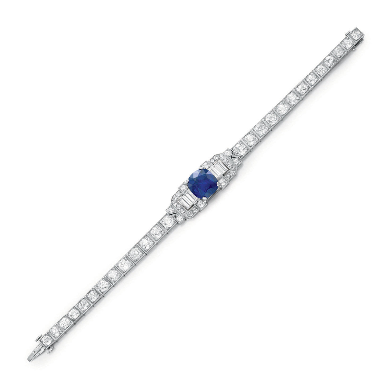 An Art Deco Sapphire And Diamond Bracelet By Tiffany And Co Christies