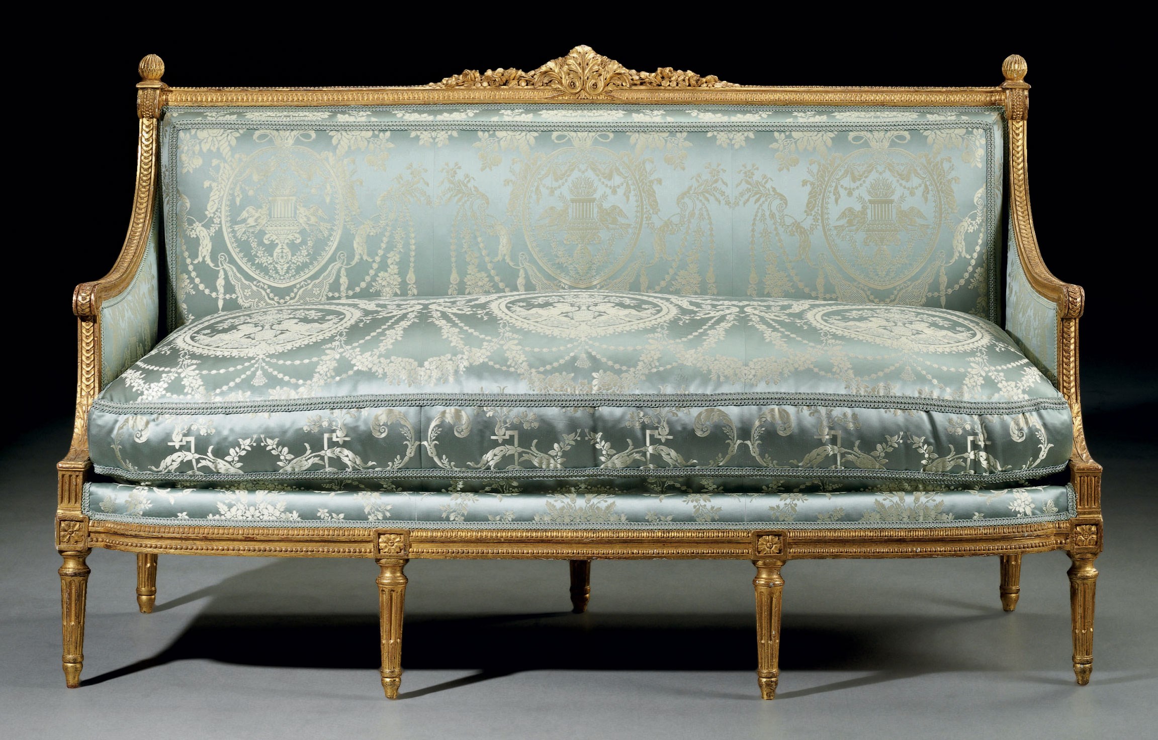 A LOUIS XVI GILT WALNUT CANAPE , BY GEORGES JACOB, CIRCA 1775 | Christie's