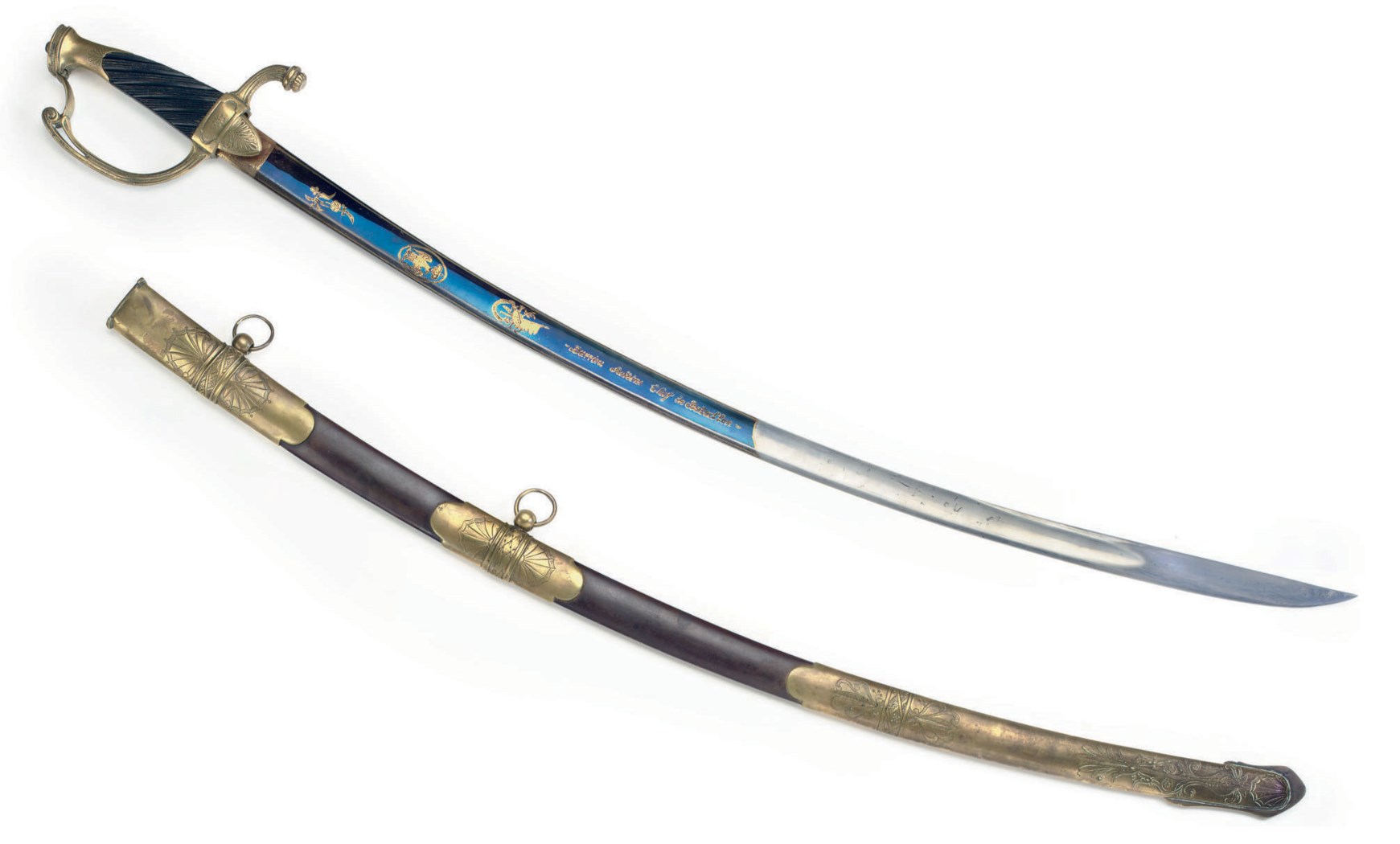 A FRENCH 1ST EMPIRE PRESENTATION OFFICER'S SWORD BELONGING TO ANTOINE ...