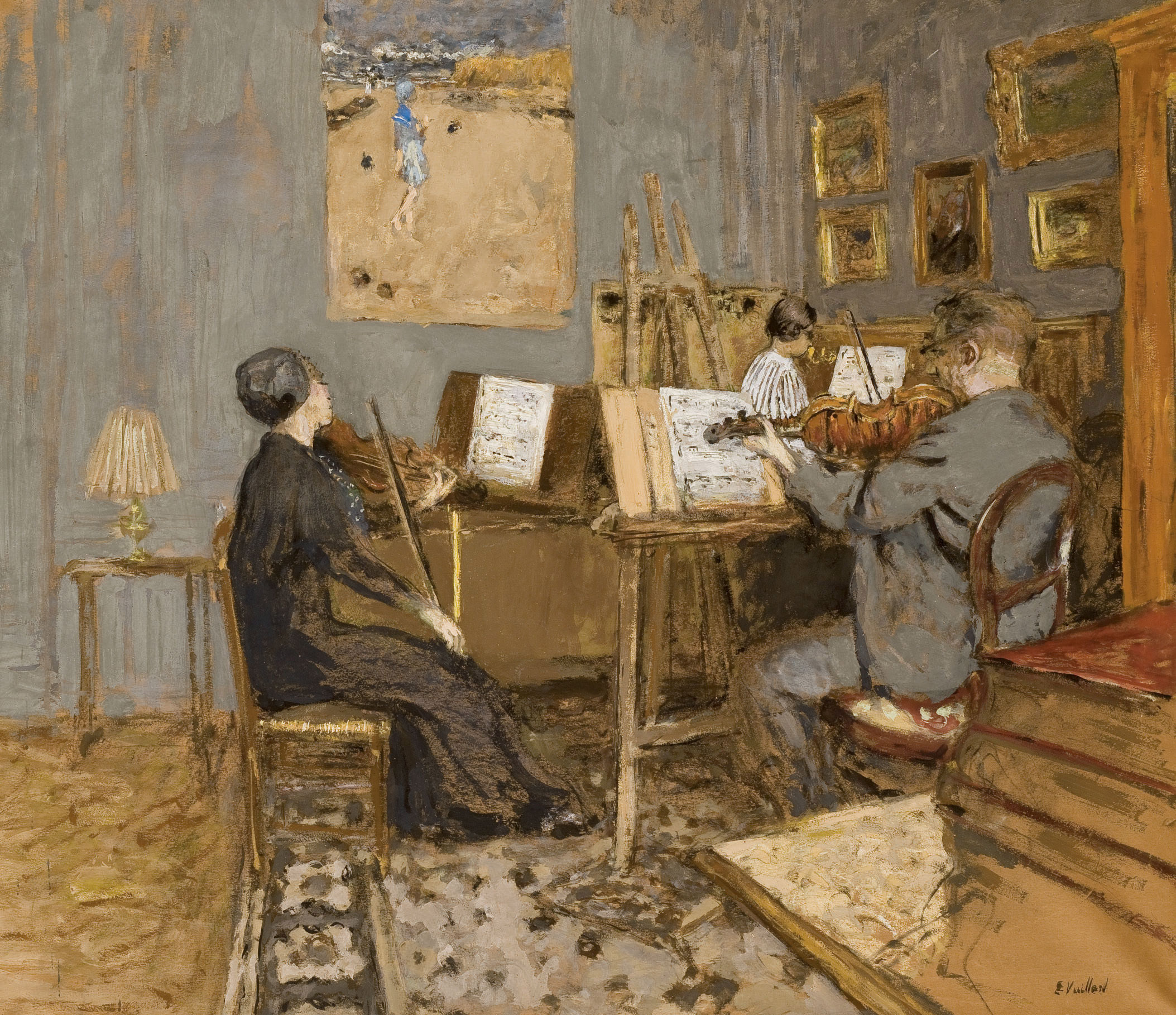 Edouard Vuillard (1868-1940) , Le concert matinal, place Vintimille ...