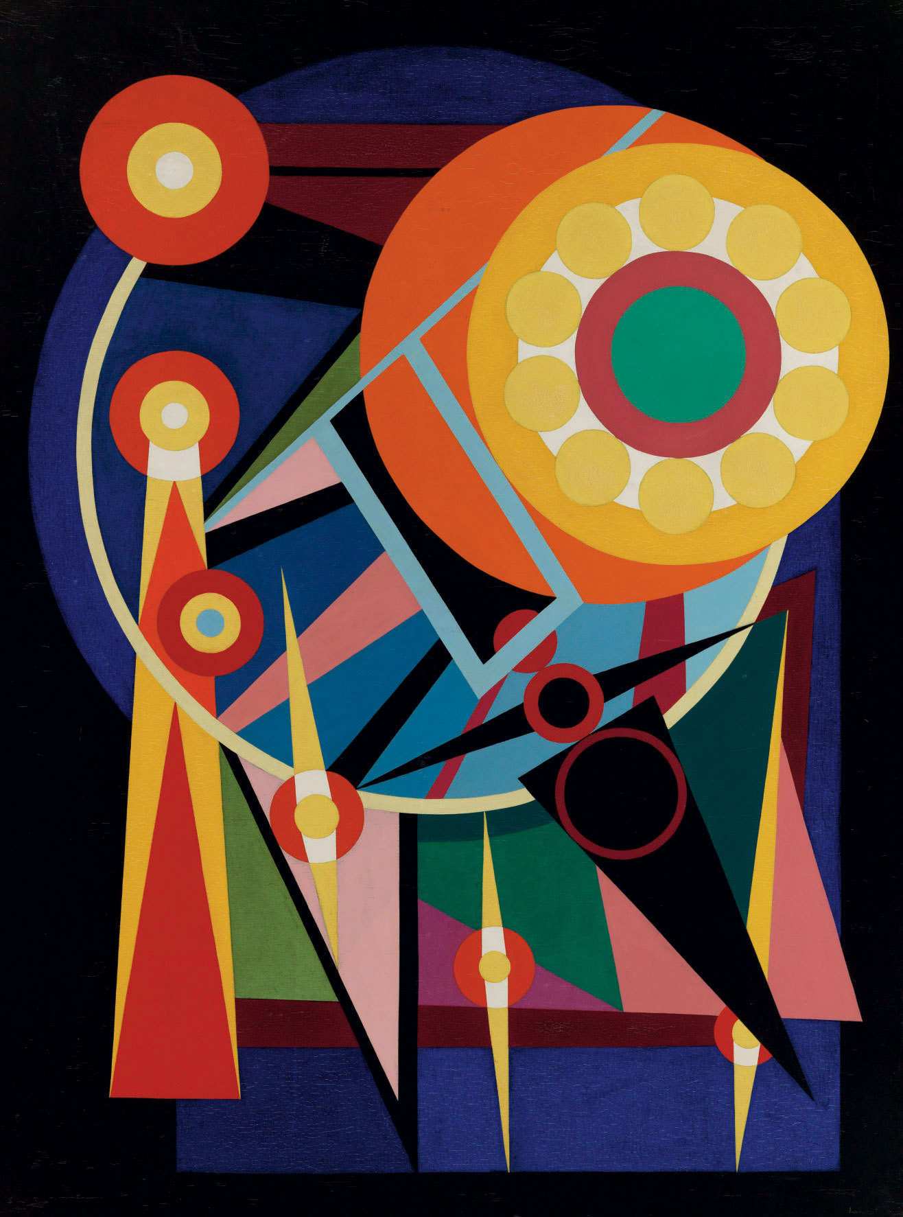 Auguste Herbin (1882-1960) , Le soileil et les planètes | Christie's