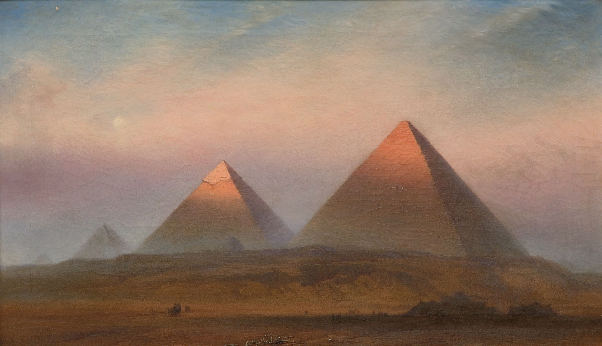 Frank Dillon (1823-1909 , The Pyramids of Gizeh at Sunrise | Christie's