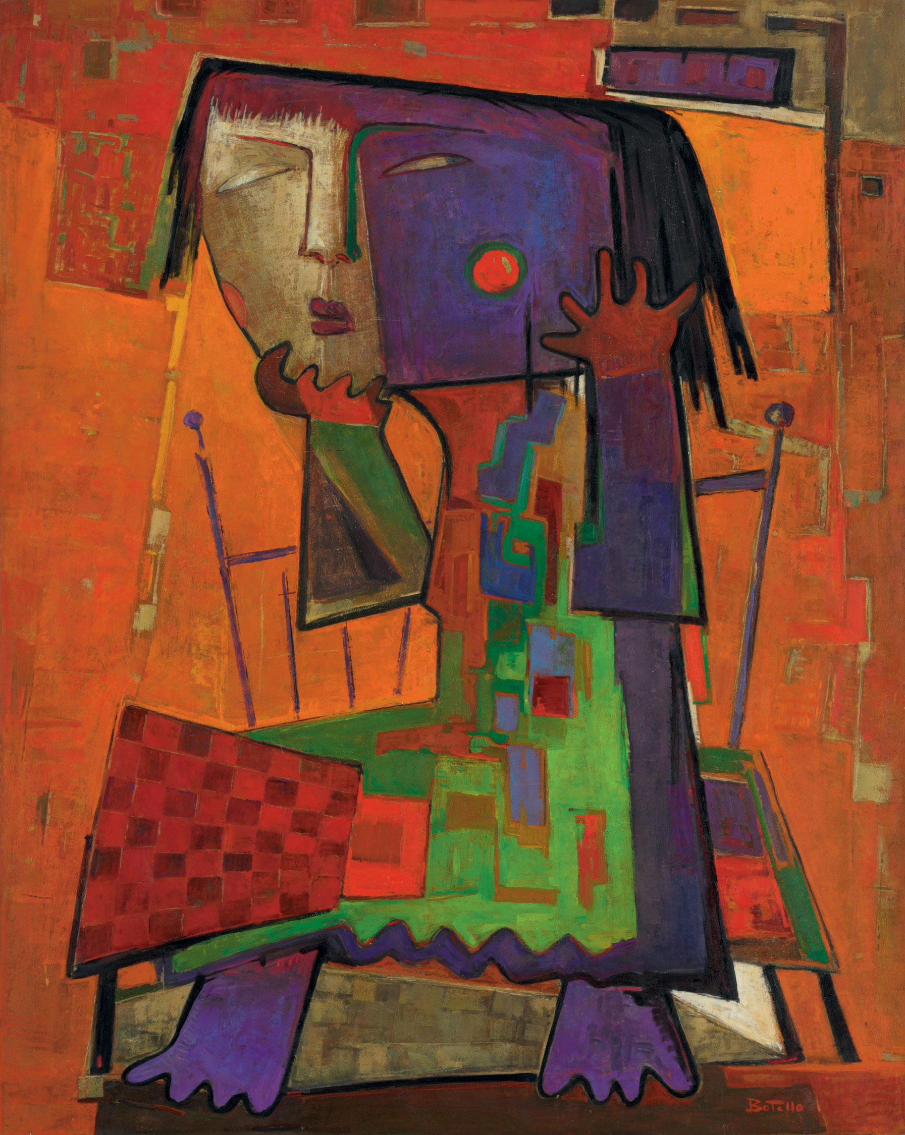 Angel Botello (Spanish/Puerto Rican 1913-1986) , Chessboard | Christie's