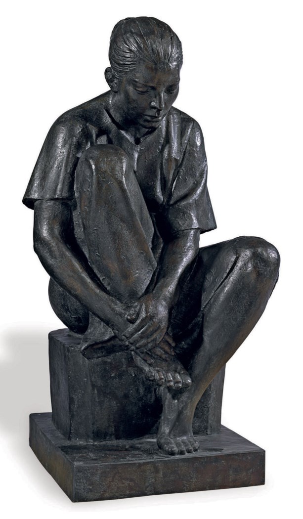 Felipe Castañeda (Mexican b. 1933) , Untitled (Sitting Woman) | Christie's