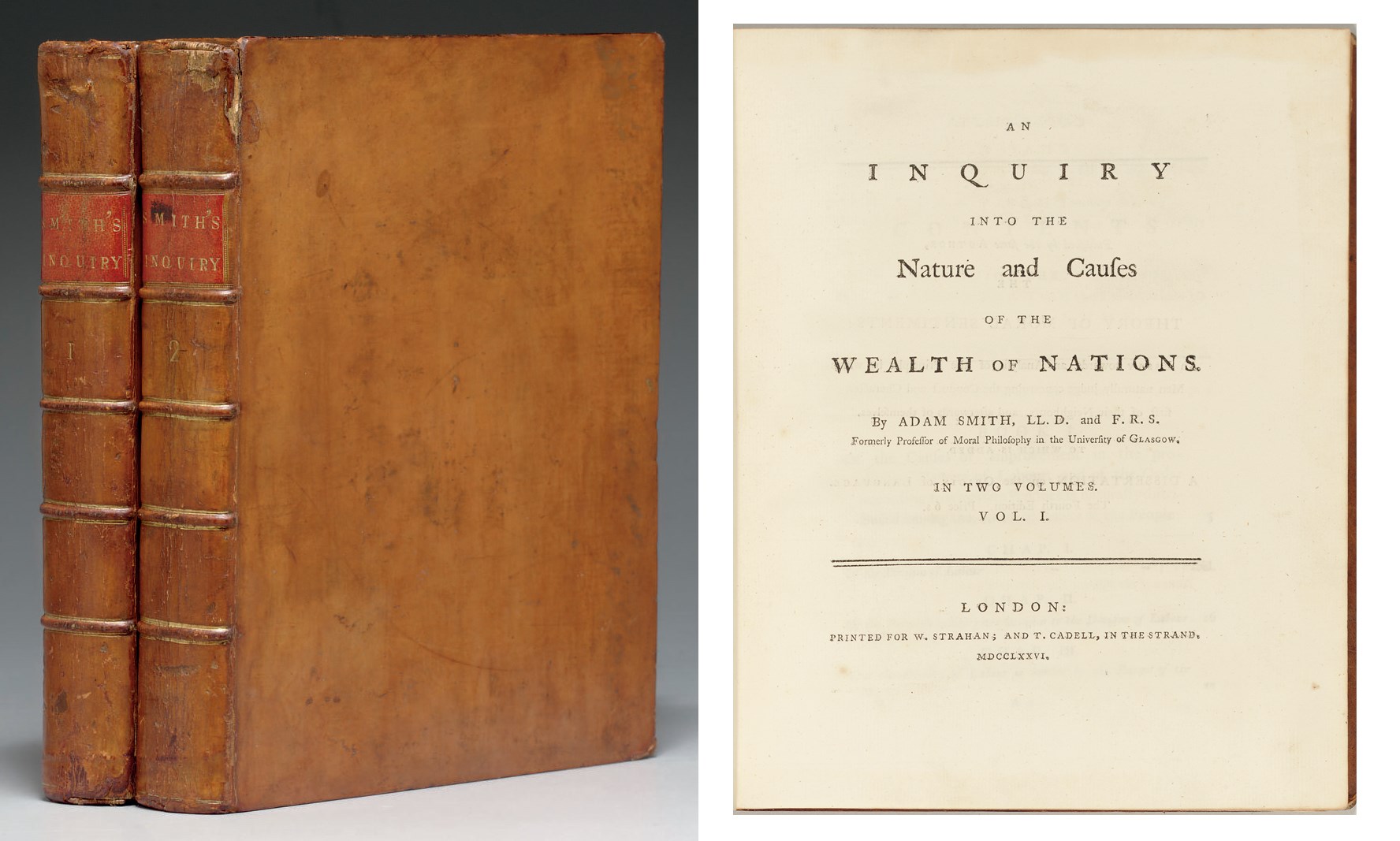 SMITH, Adam. An Inquiry into the Nature and Causes of the Wealth of ...