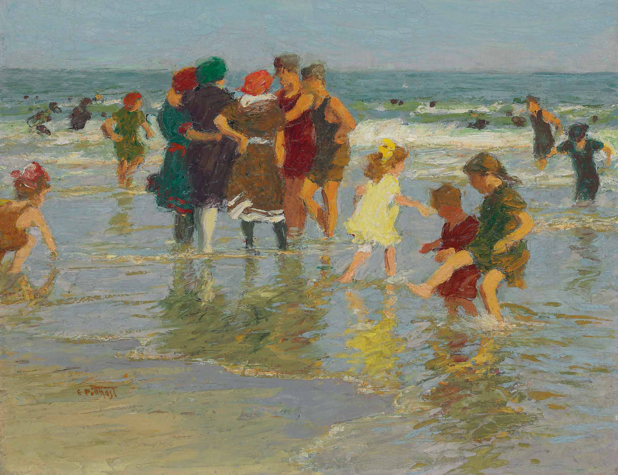 Edward Henry Potthast (1857-1927) , Beach Scene | Christie's