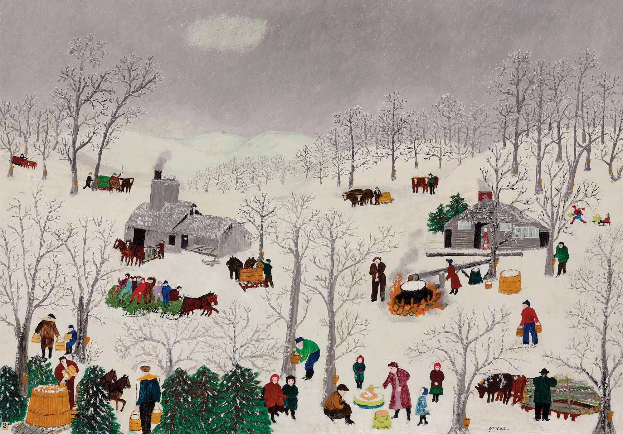 Anna Mary 'Grandma' Robertson Moses (1860-1961) , Sugaring Off | Christie's