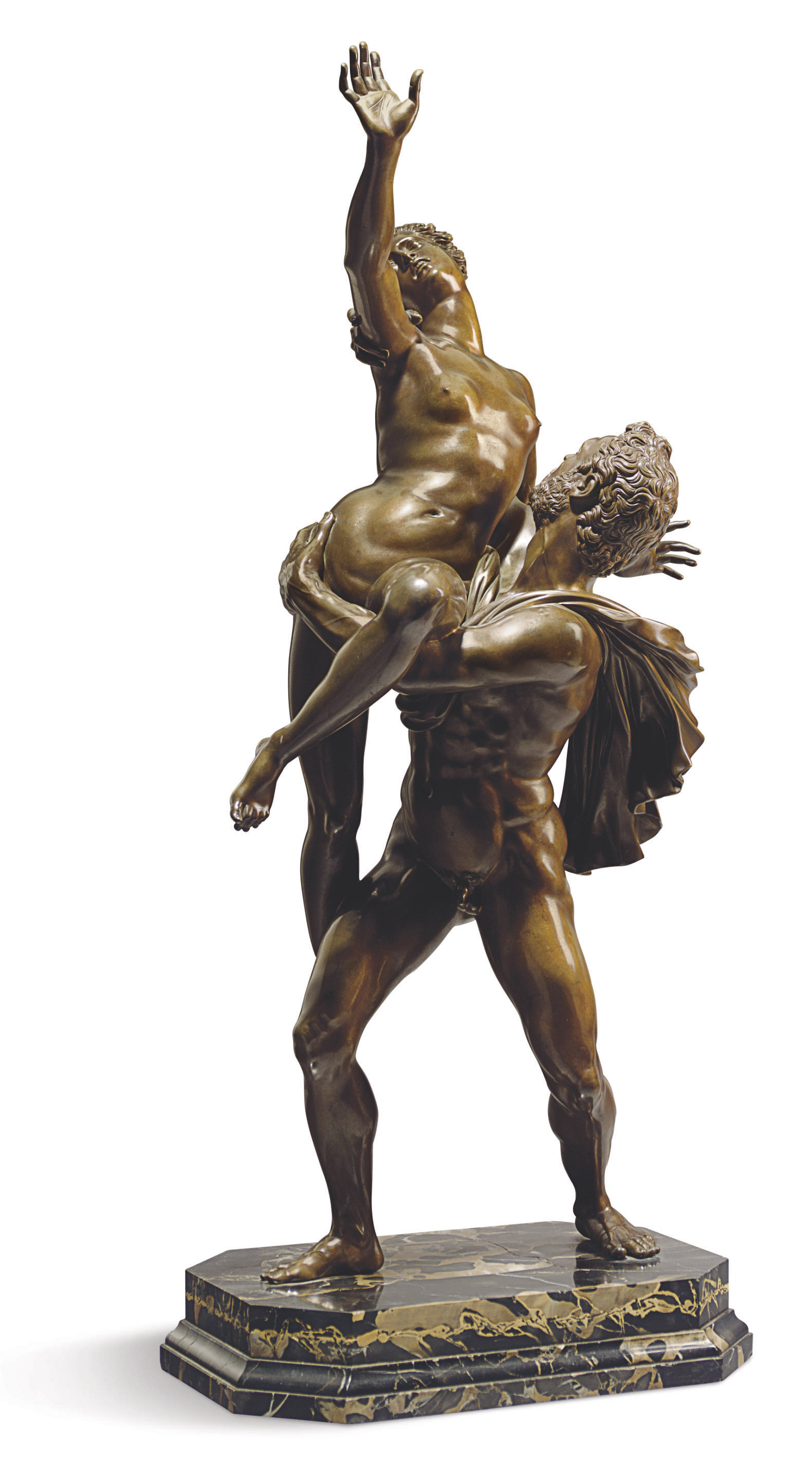 A BRONZE GROUP OF THE RAPE OF A SABINE , AFTER GIAMBOLOGNA, ITALIAN ...