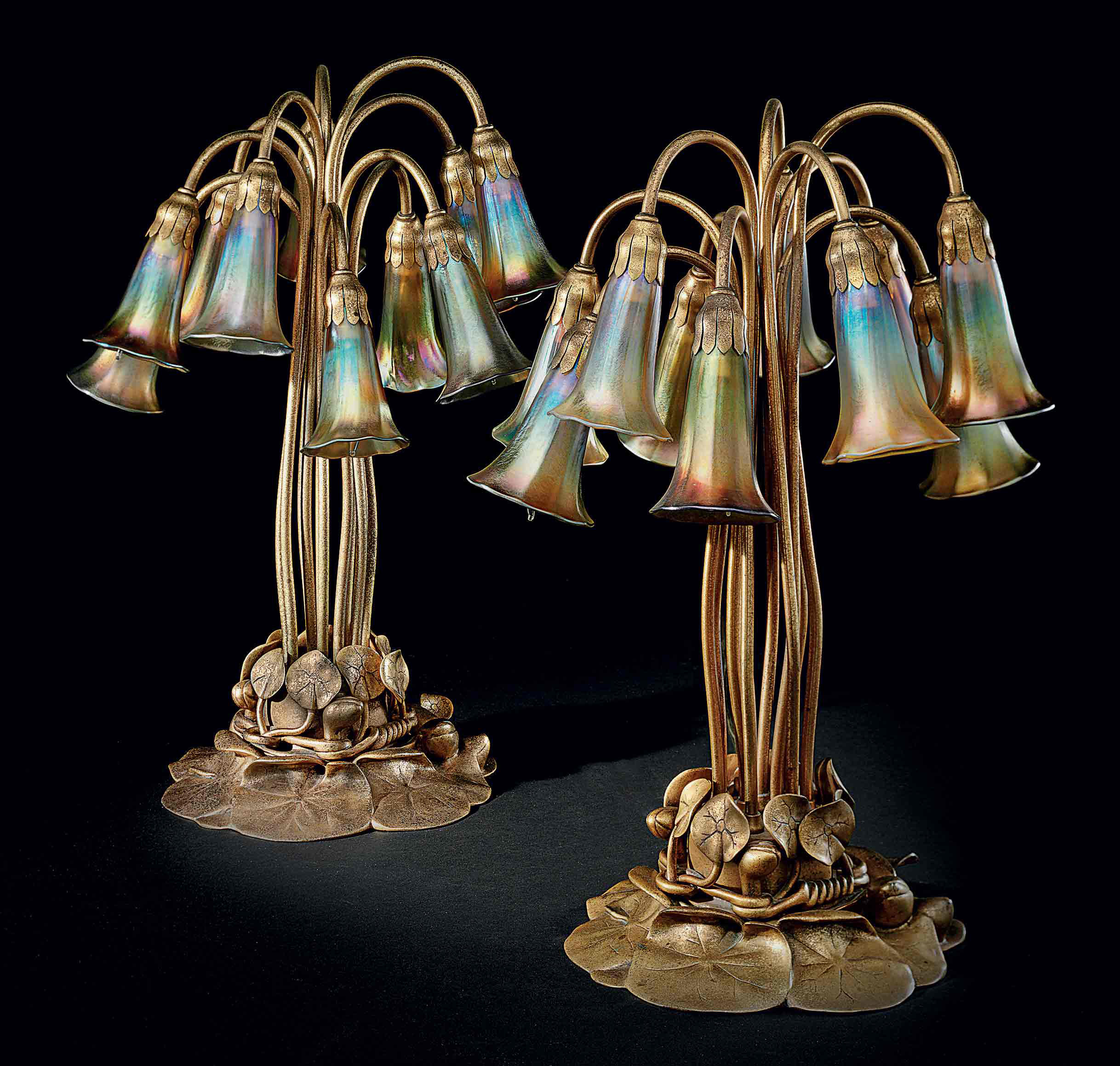 TIFFANY STUDIOS , A 'CURTAIN BORDER' LEADED GLASS SHADE, CIRCA 1910 ...