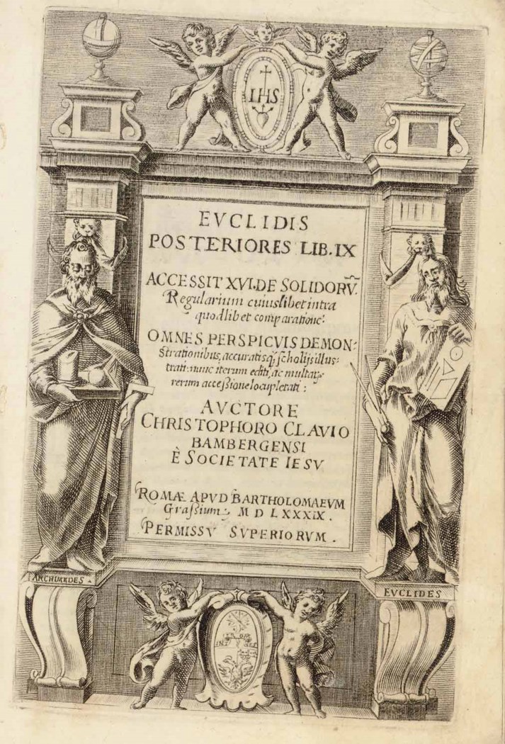 EUCLID (fl. 300 BC). [Elementa - Elements]. Euclidis posteriores Lib ...