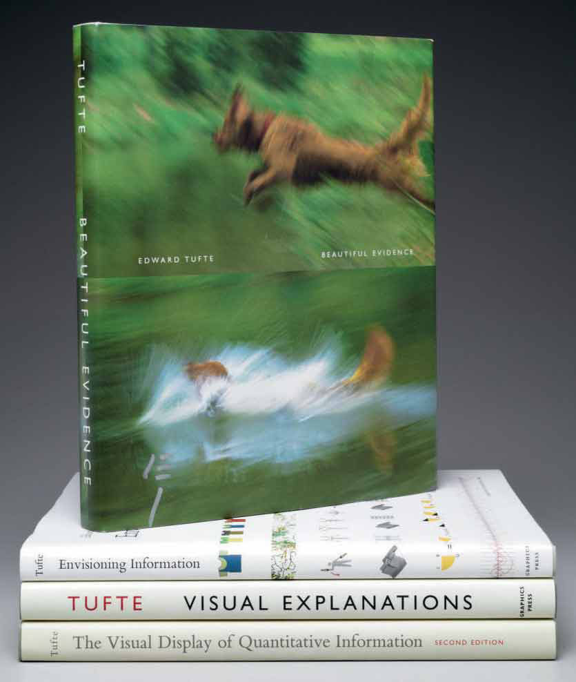 TUFTE, Edward. A COMPLETE SET OF THE FIRST EDITIONS OF THE FOUR BOOKS ...