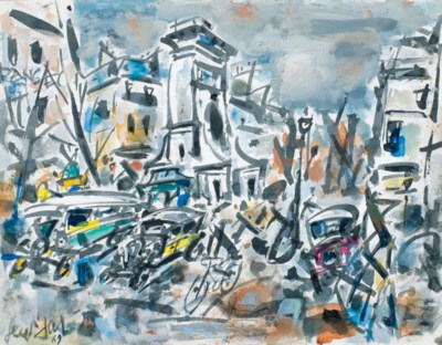 GEN PAUL (1895-1975) , Scène de Montmartre | Christie's