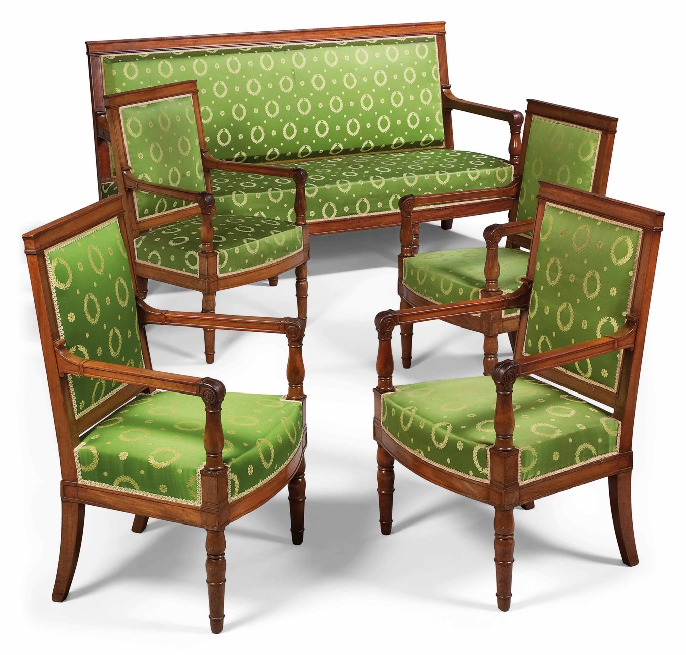 MOBILIER DE SALON D'EPOQUE EMPIRE , ESTAMPILLE DE FRANCOIS-HONORE ...