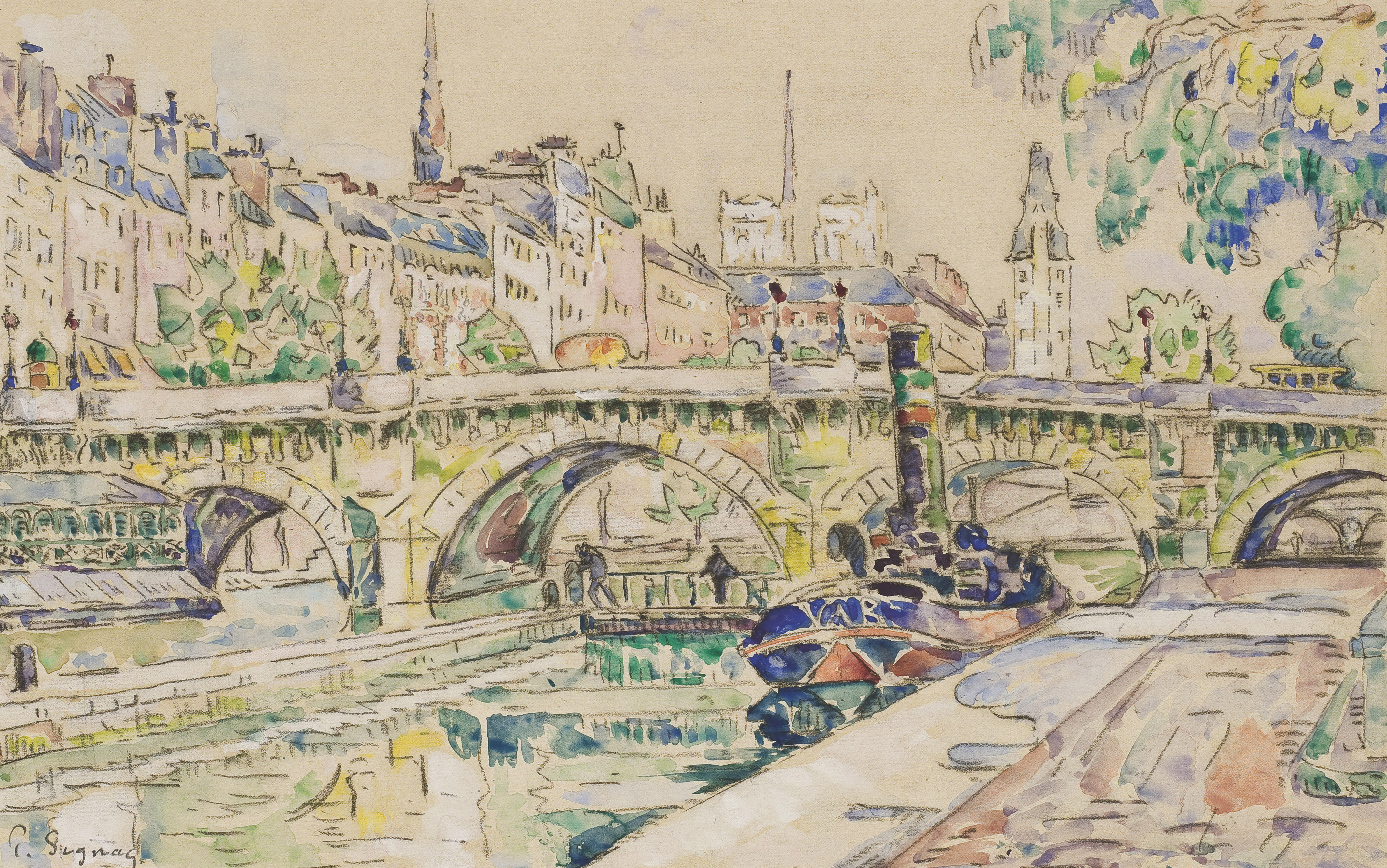 PAUL SIGNAC (1863-1935) , Le Pont-Neuf, Paris | Christie's
