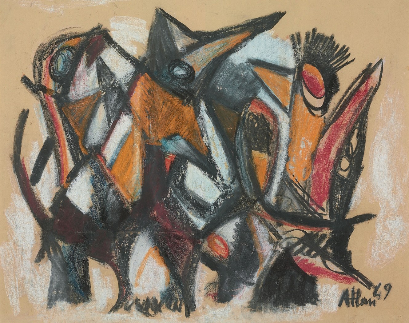 JEAN-MICHEL ATLAN (1913-1960) , Composition | Christie's