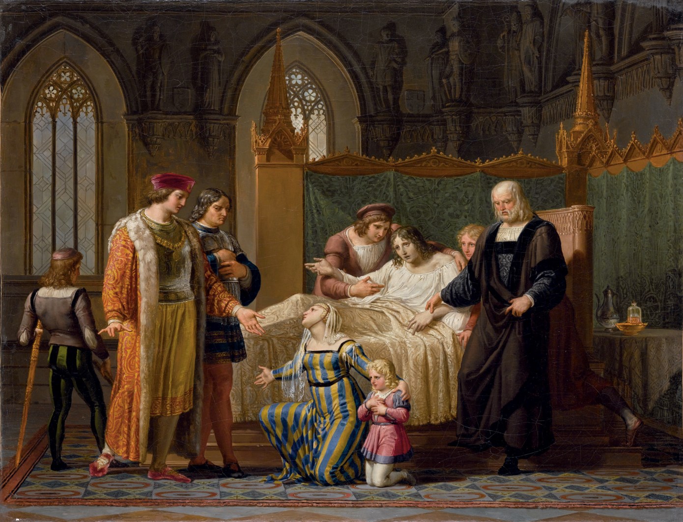 Pelagio Palagi (Bologna 1775-1860 Torino) , L'incontro di Carlo VIII e ...