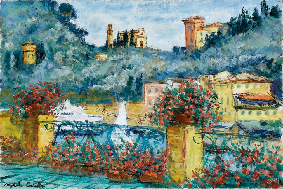 Michele Cascella (1892-1989) , Terrazzo a Portofino | Christie's