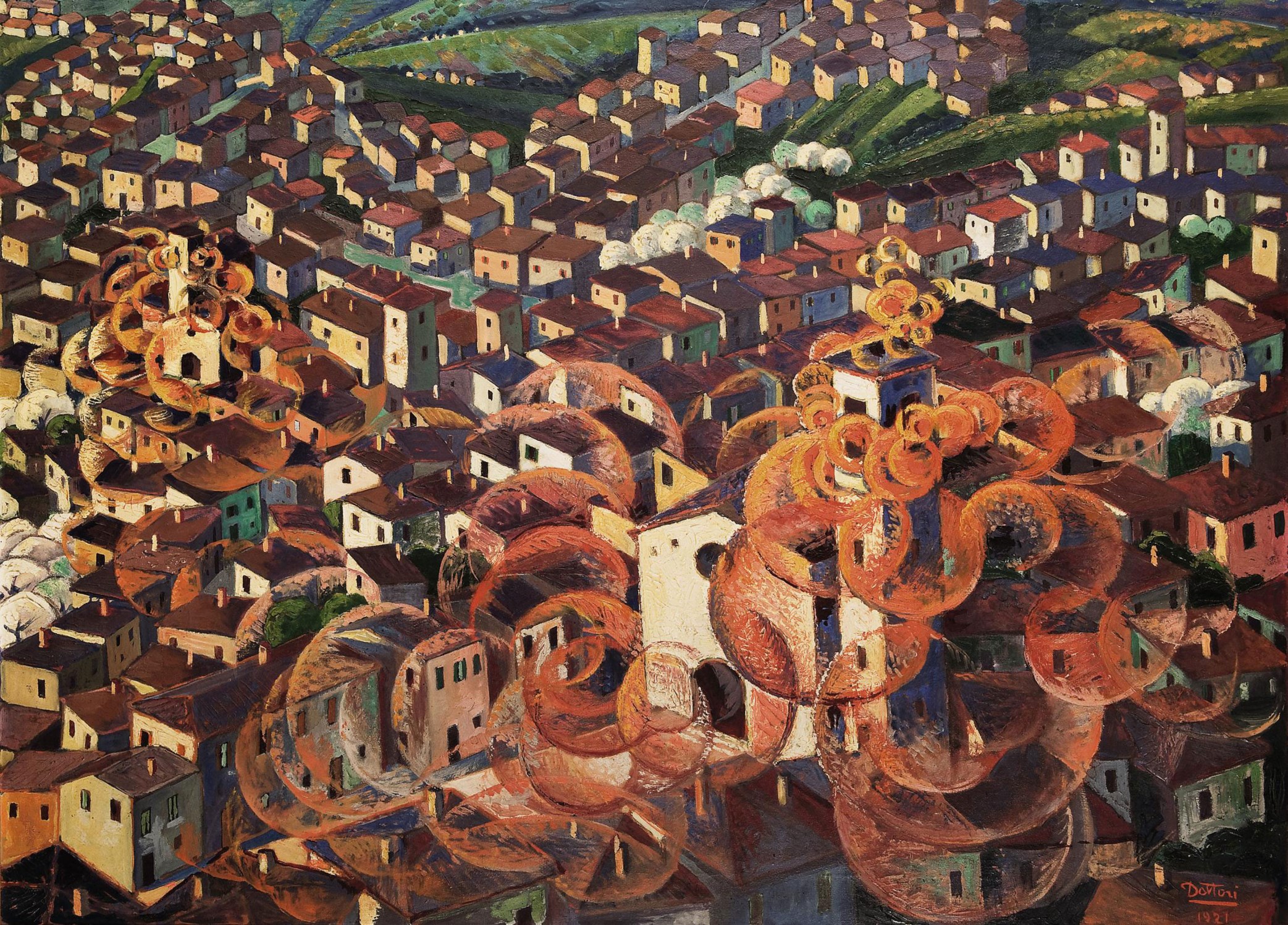 Gerardo Dottori (1884-1977) , Città-festa | Christie's