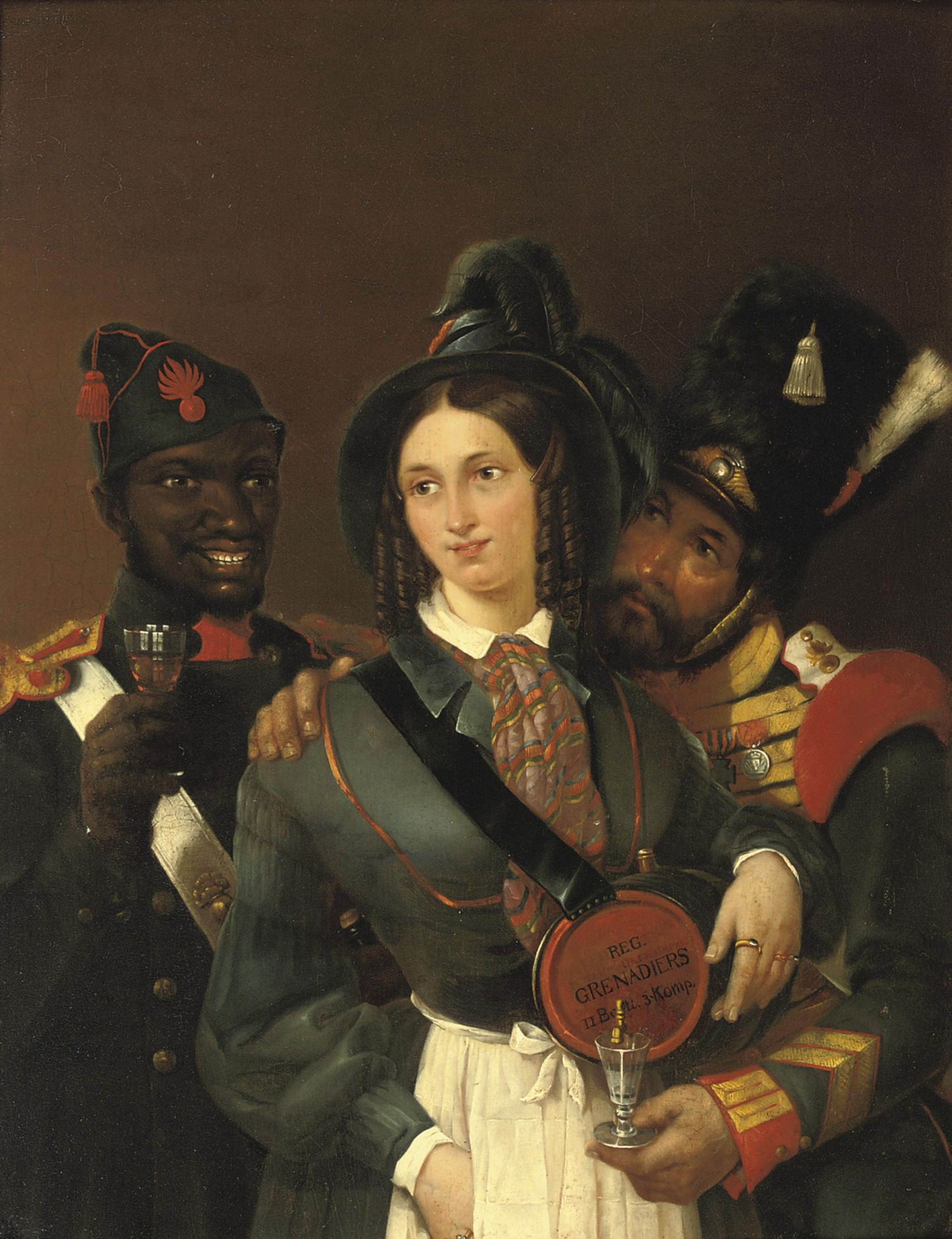 Joseph Teixeira de Mattos (Amsterdam 1811-1858) , Grenadiers of the 2nd ...