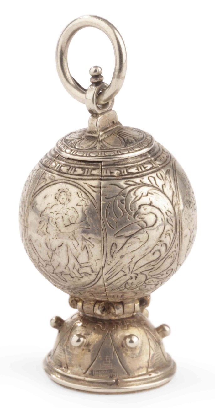 A German silver pomander