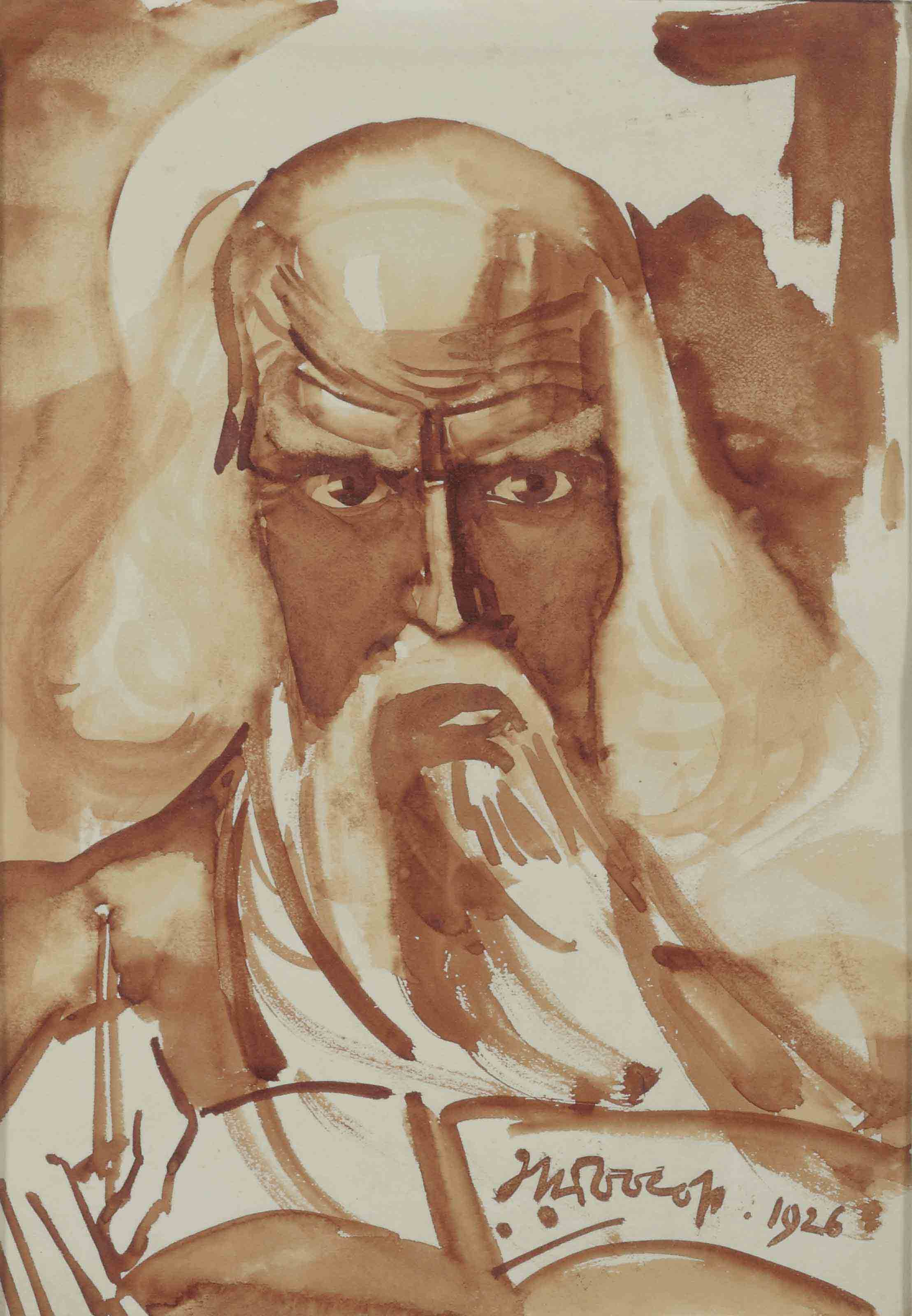 Jan Toorop (1858-1928) , Portrait of a Saint | Christie's