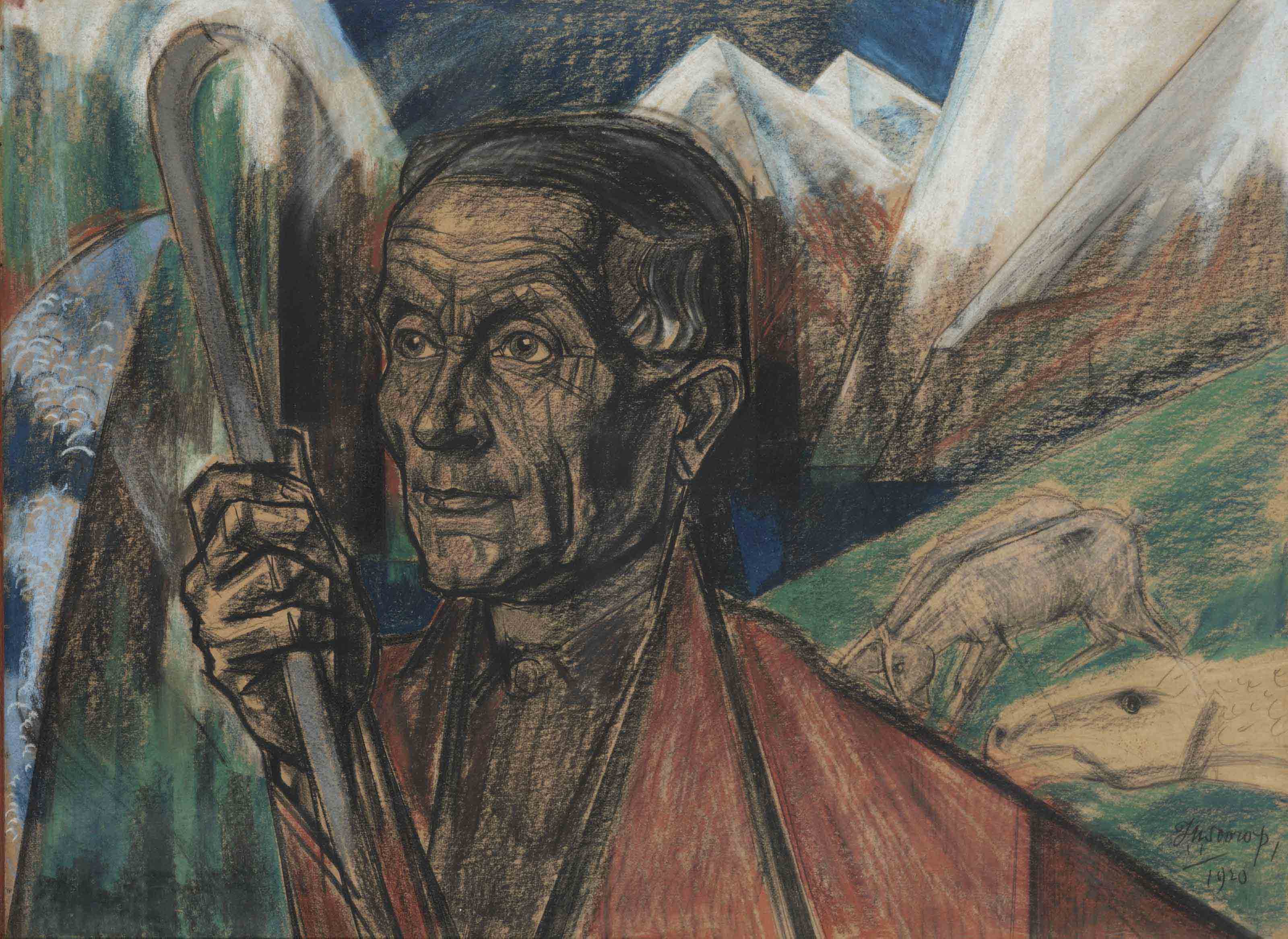 Jan Toorop (1858-1928) , A shepherd | Christie's
