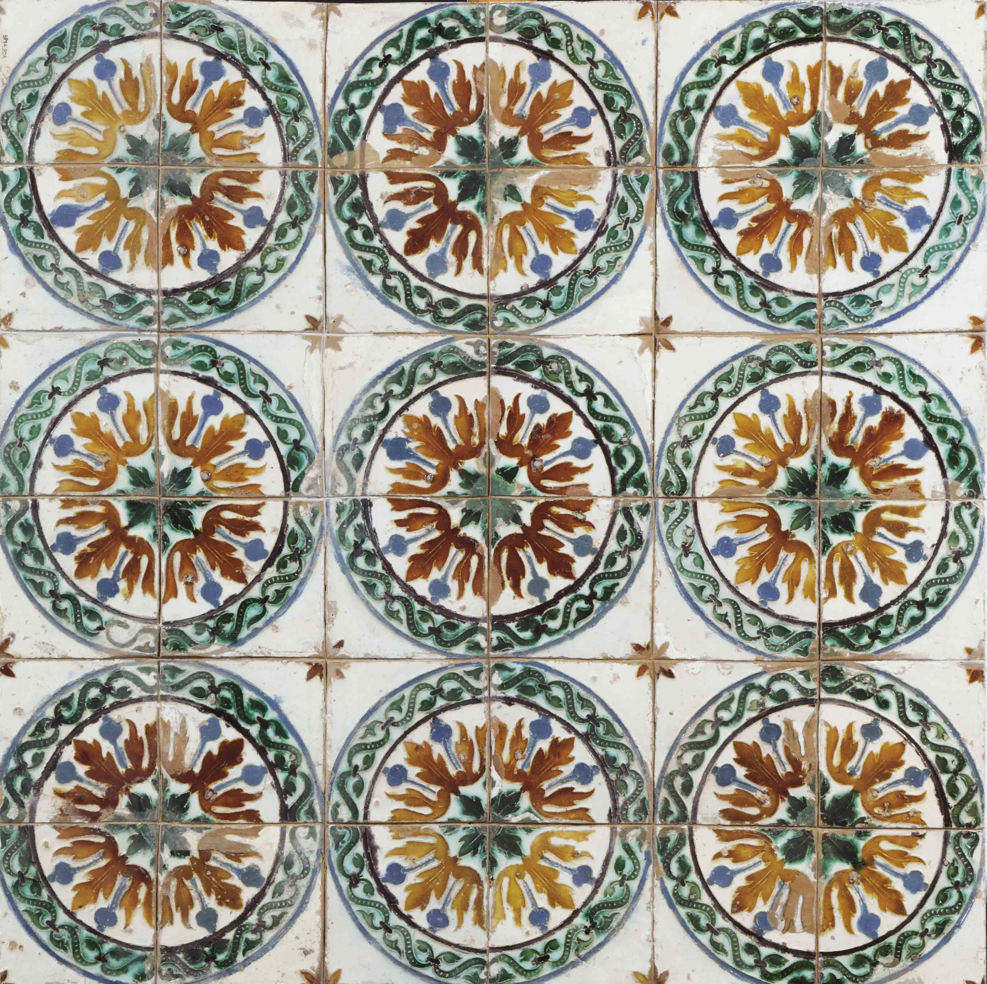 A ITALIAN MAIOLICA TILE PANEL , 15TH CENTURY | Christie's
