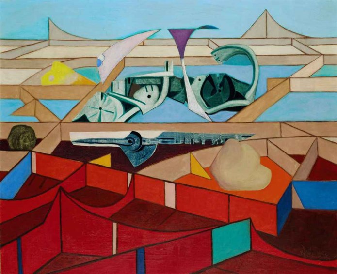 Óscar Domínguez (1906-1958) , Composition compartimentée | Christie's