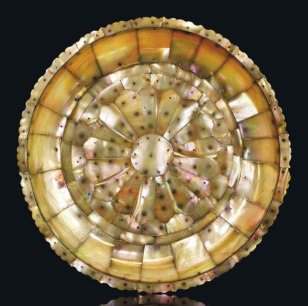 A MOTHER-OF-PEARL DISH