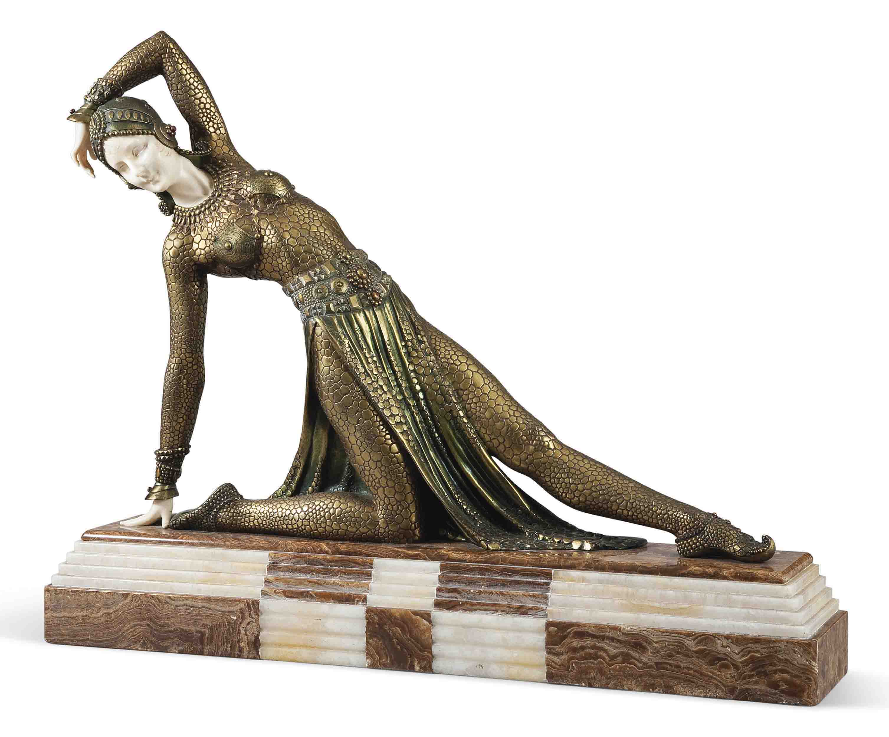 DEMETRE CHIPARUS (1886-1947) , EXOTIC DANCER SCULPTURE, CIRCA 1920 ...