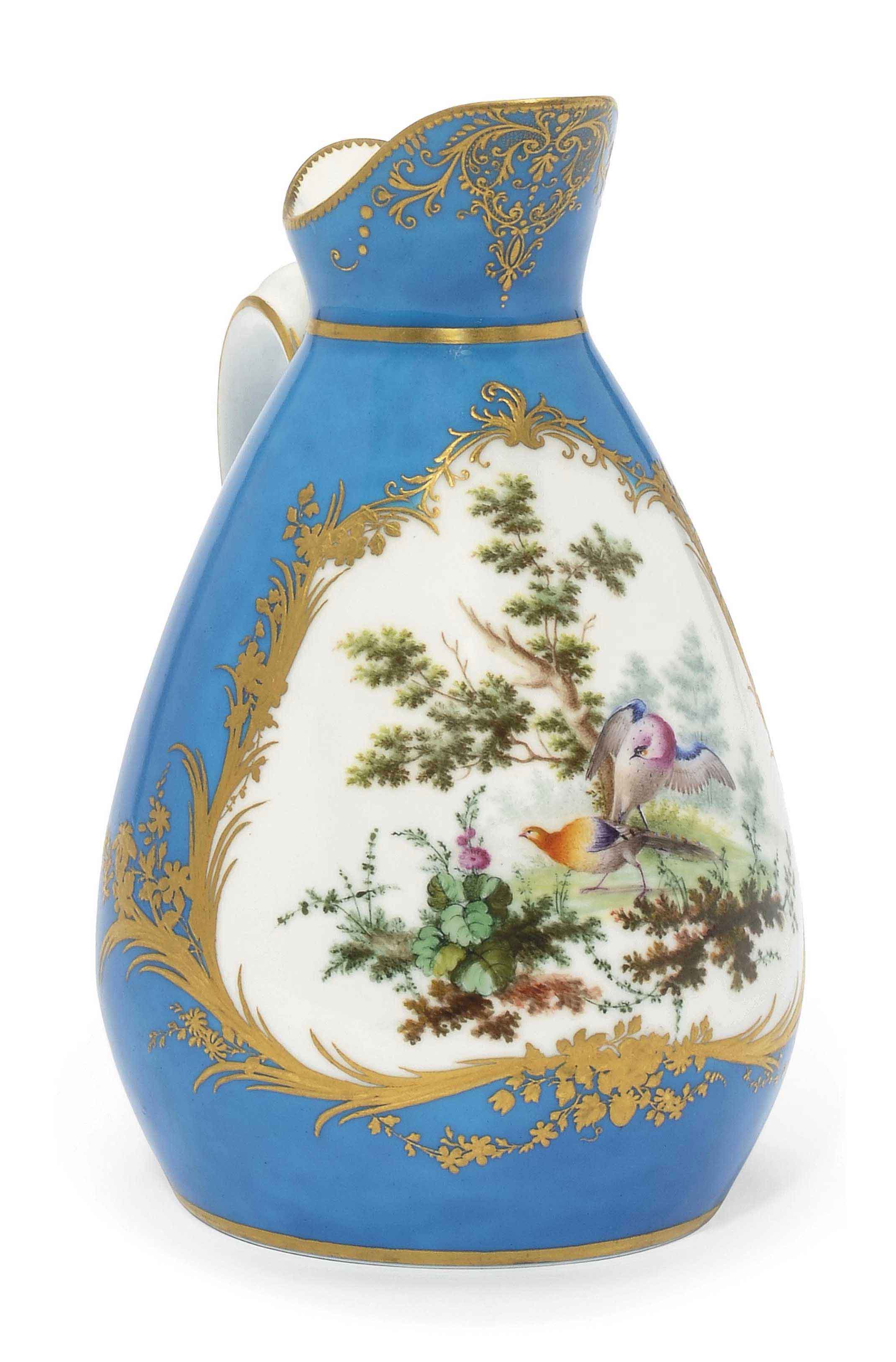 THREE MEISSEN (MARCOLINI) PIERCED QUATREFOIL BASKETS , CIRCA 1780, BLUE ...
